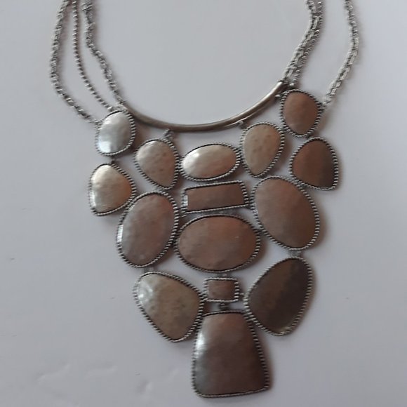 Chico's | Jewelry | Vintage Chicos Silver Bib Necklace | Poshmark